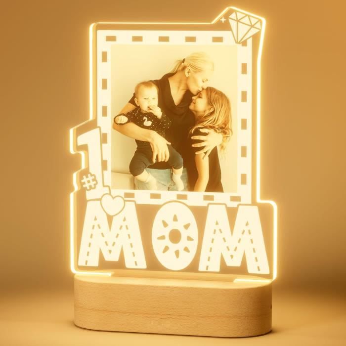 Conçu Pour Les Vacances, Fête Des Mères Personnalisé Photographie Lampe ...