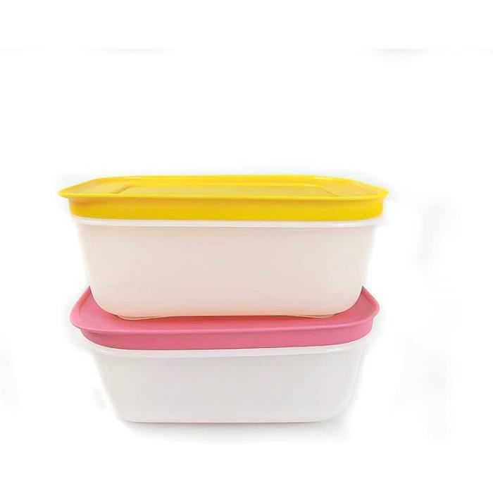 TUPPERWARE Boîte Igloo 450 ml blanc rose + blanc orange [W202 ...