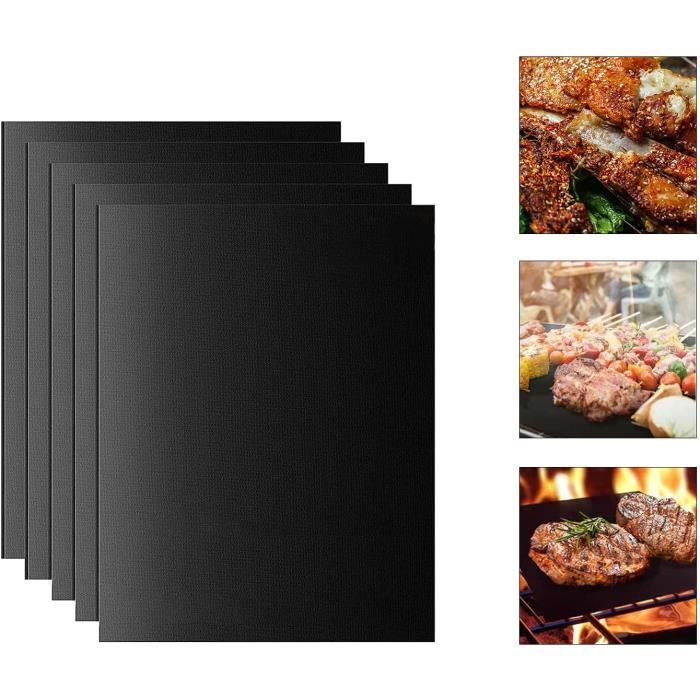 Tapis Bbq Set, 5 Pièces Tapis Barbecue Revêtement Antiadhésif ...