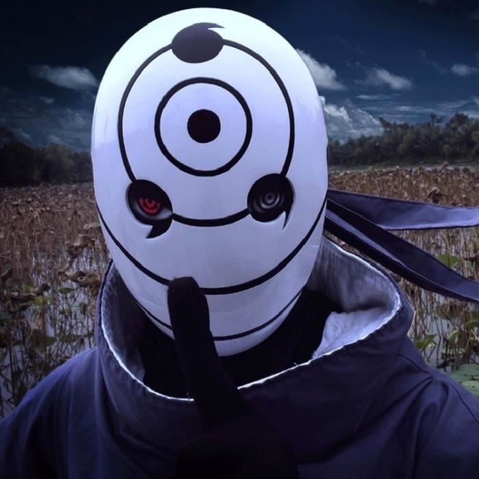 Naruto Cartoon Mask Uchiha Obito Mask COSPLAY Resin Mask - Cdiscount ...