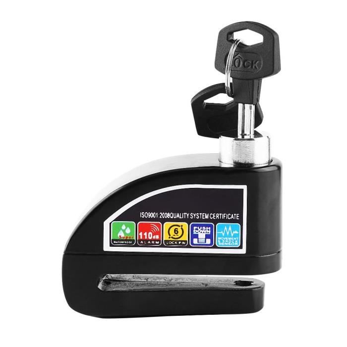Bloc Disque Alarme Antivol Moto Bloque Disque Scooter Lock Alarme ...