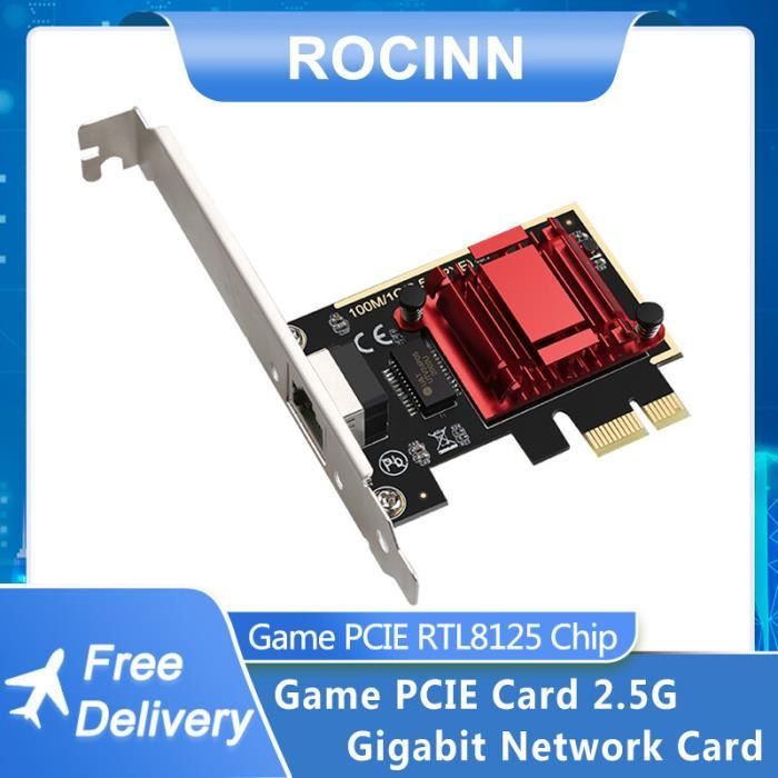 Cartes réseau,Carte réseau Gigabit RJ45, 2500 mb-s, 10-100-1000 mb-s ...