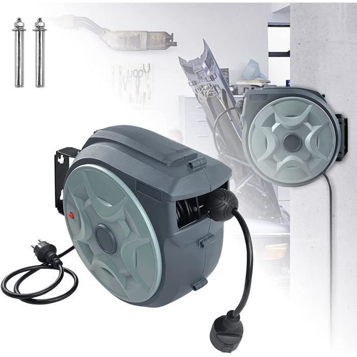 Enrouleur de câble - AUFUN - 20 m - Automatique - Protection contre les ...