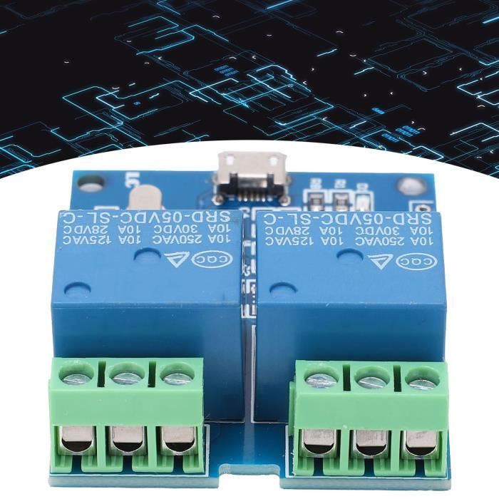DEX Module de relais USB 5V Module de commutateur de commande ...