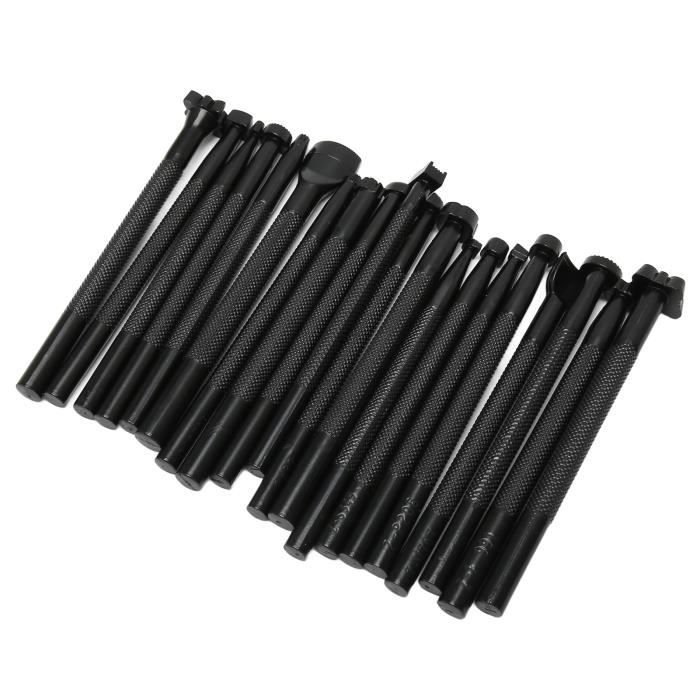 Outils d'estampage en cuir 20 Pièces Outils D'estampage du Cuir ...