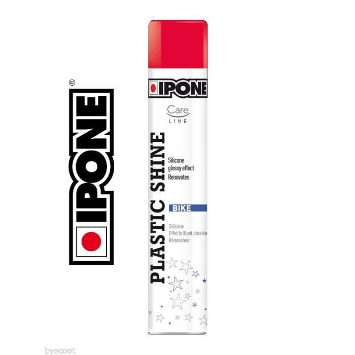 Rénovateur silicone IPONE Plastic Shine Renovator entretien plastique moto 750 - Cdiscount Auto