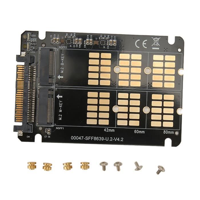 Adaptateur M.2 NVME SATA vers U.2 - MINIFINKER - Double protocole - 32 Gbit/s - Compatible SSD ...