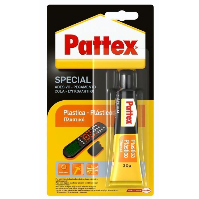 Adhésif - Pattex - Plastica - 30g - Tube - Transparent - Polyuréthane ...