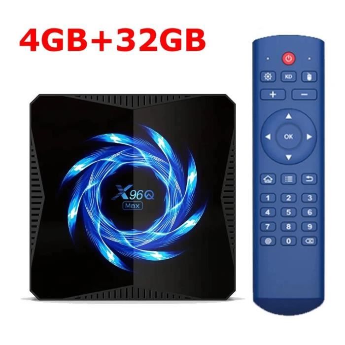 Boîtier Smart TV - RNCYN - X96Q Max - Android 10 - 4 Go RAM - 64 Go ...