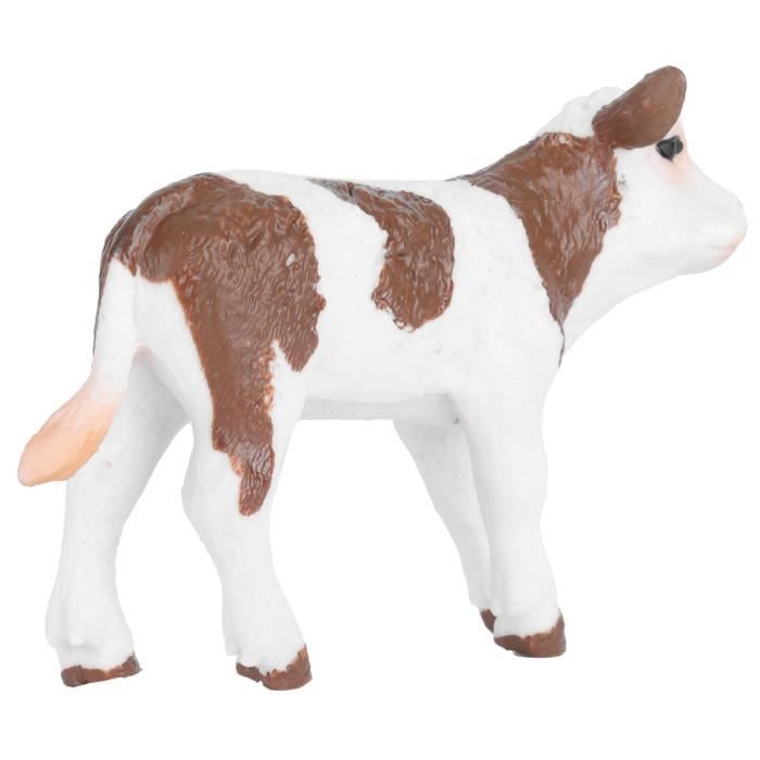 SALUTUYA Modèle de figurine de vache Figurine de vache de Simulation, modèle d'animal de ferme ...