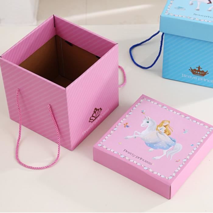 2pcs Cartoon Prince and Princess Snack Boxes Portable Romantic Gift Box ...