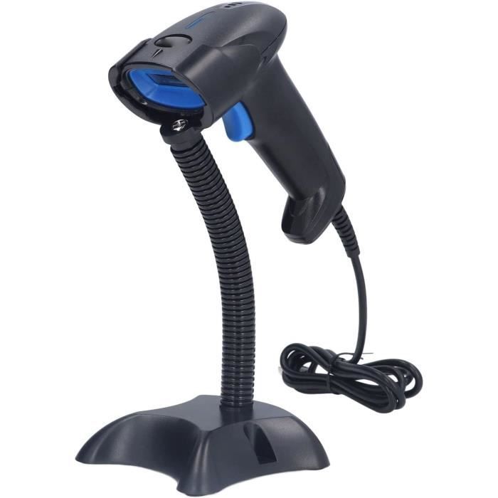 Lecteur Codes Barres Scanner de Code-Barres Filaire USB 1D, Scanner de ...