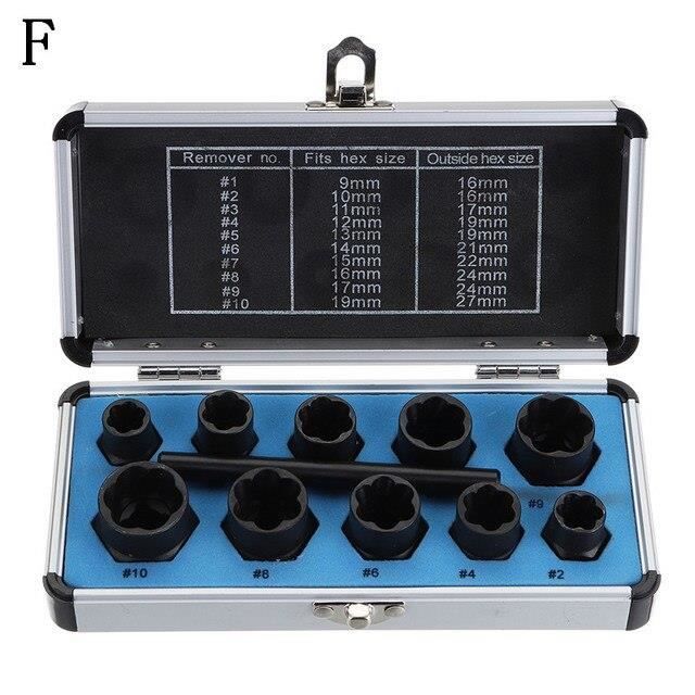 ECROU,F--Extracteur de vis endommagé, jeu'outils de retrait, Kit'outils ...