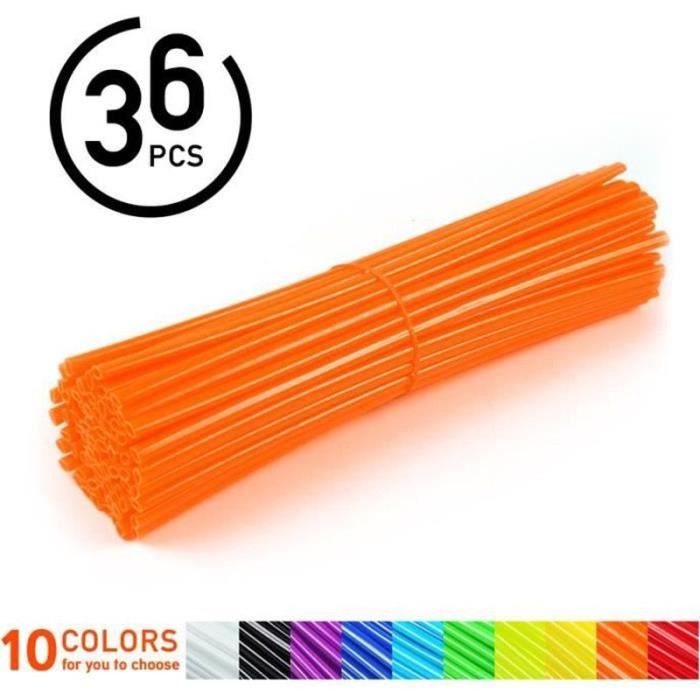 36pcs Protège Rayon de Vélo Spoke Skins Motocross Protecteur Couvre de ...