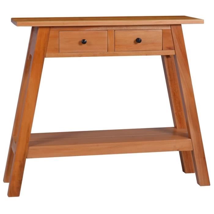 SIB Table console 90x30x75 cm Bois d'acajou massif 7902196608110 ...