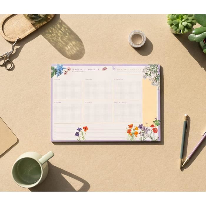 Sous-Main A4 Avec Calendrier Quotidien, Hebdomadaire Et Mensuel ...