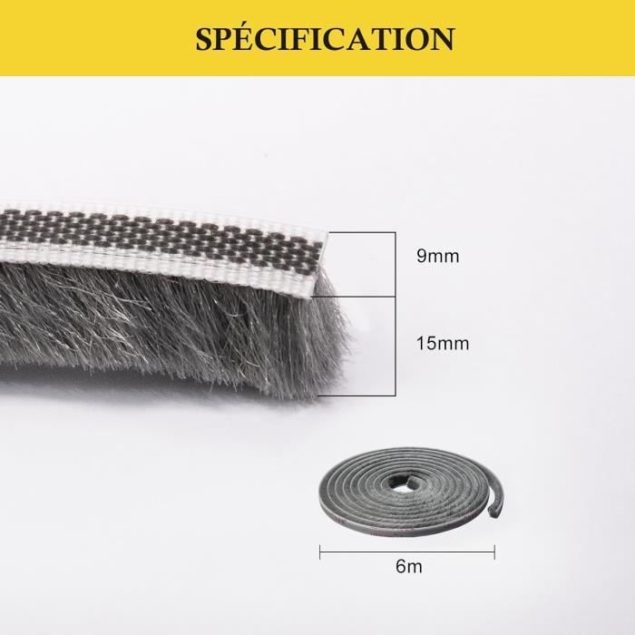 Joint Brosse Baie Coulissante