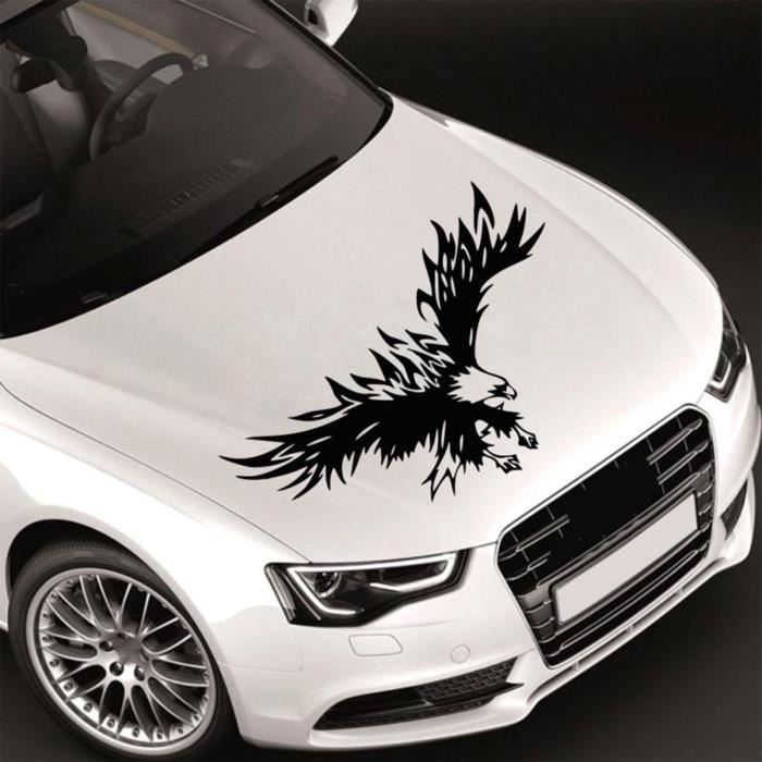 Autocollant de voiture - OMABETA - Aigle - Vinyle Noir - Auto-adhésif ...