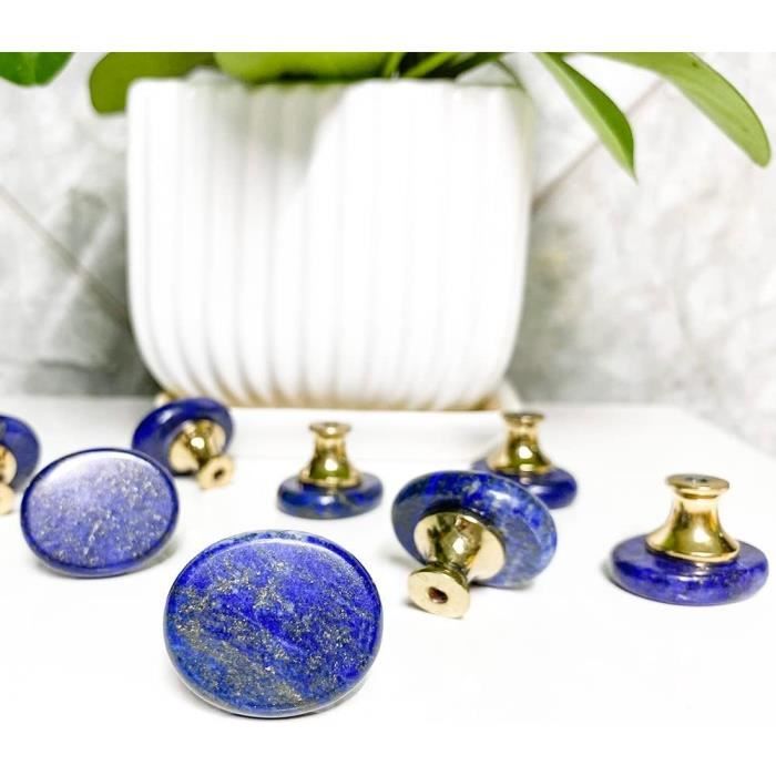 Lot De 4 Boutons En Pierre Naturelle Art Deco - Boutons De Meubles En ...