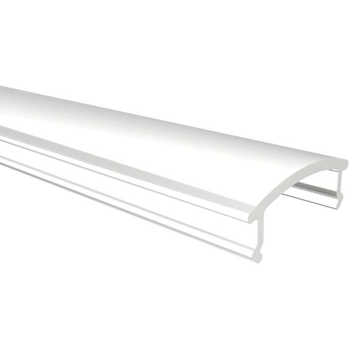 LED AKL Lot de 5 profilés en aluminium pour bande LED de 12 mm avec ...