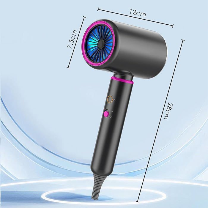 Professional Ionic Hair Dryer, 2200 W Quick Dry, 4 Adjustable Modes ...