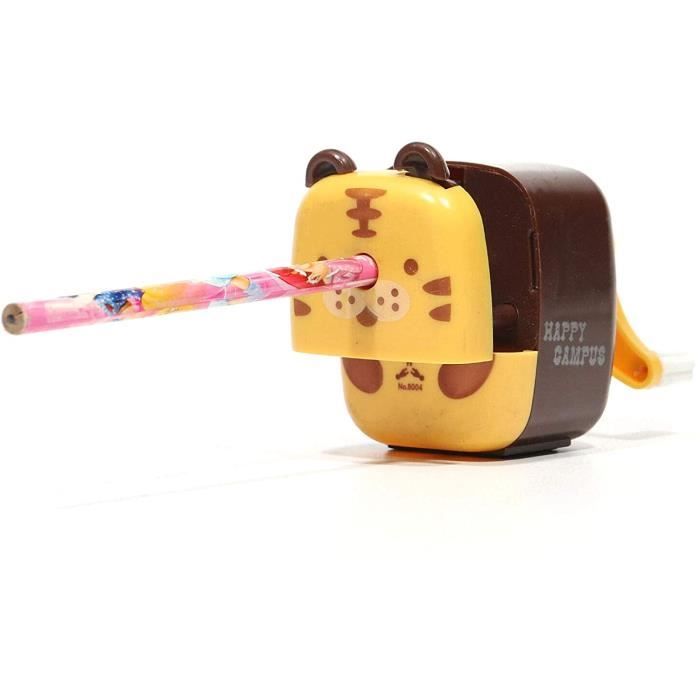 Cartoon animaux tiger panda taille-crayon en métal de bureau taille ...