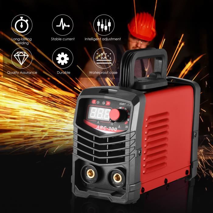 Machine à souder,ARC MMA -300 ampères soudeuse IGBT affichage numérique ...