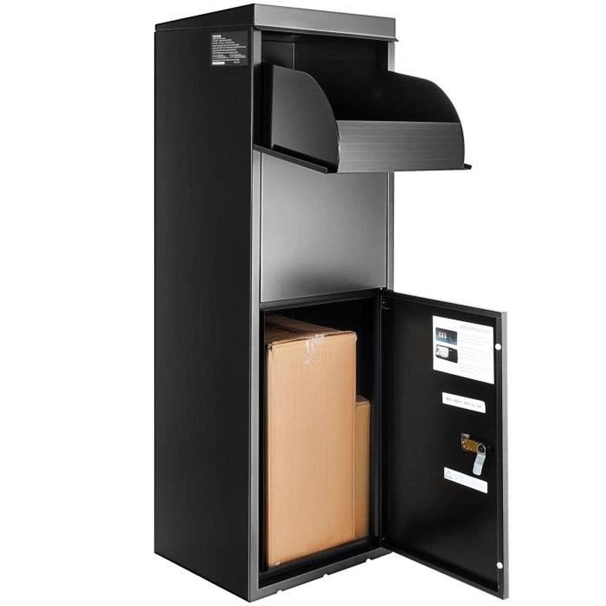 Boîte à Colis - VEVOR - 35,5x29,5x105,5 cm Acier Galvanisé ...