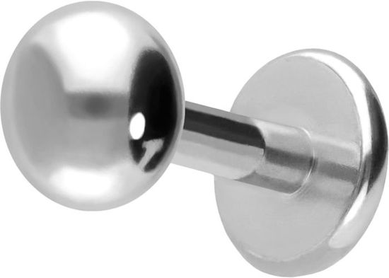 Piercing labret en acier chirurgical | Boule | Piercing pour lèvre ...