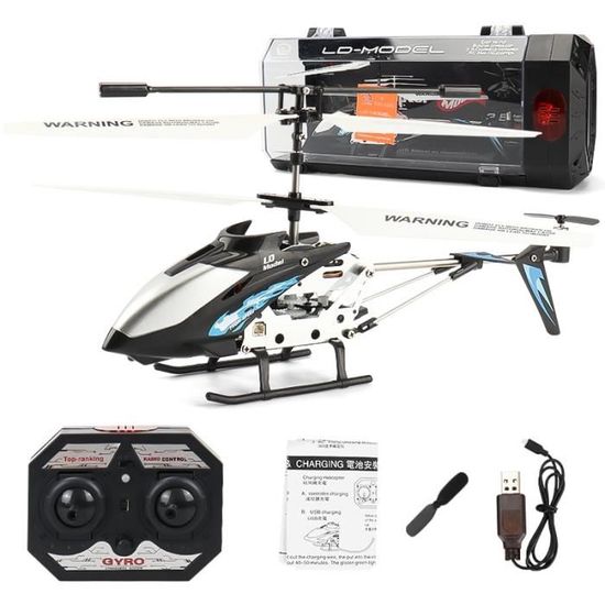 Verser51.59 - Hélicoptère télécommandé en métal RC avec lumière et ...