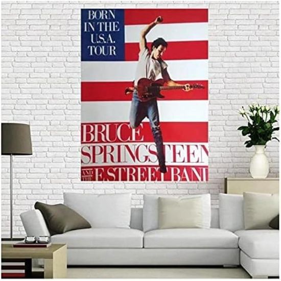 Poster Bruce Springsteen Rock Chanteur Étoile Affiche Portrait Affiches ...