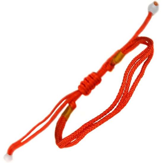Bracelet Rouge Tissu Tresse Fin kabale 3 Rang amitié Bresilien [879 ...
