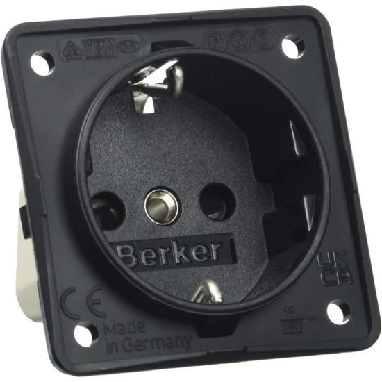 Hager – Prise Schuko Protection Enfant + Vis Noir Mat[n949] - Cdiscount ...