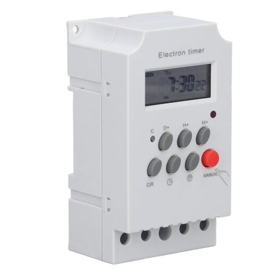 Minuterie électronique - FDIT - KG316T-II - 12V - LCD clair - PA66 ...
