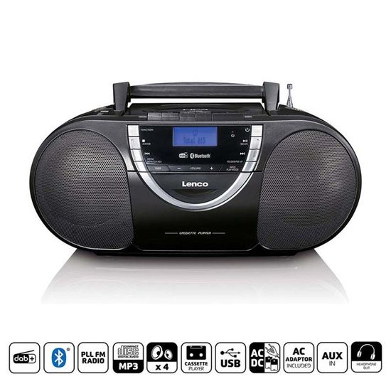 Lenco SCD-6900BK - Radio portable lecteur CD avec DAB+ et casette - Gris - Cdiscount TV Son Photo