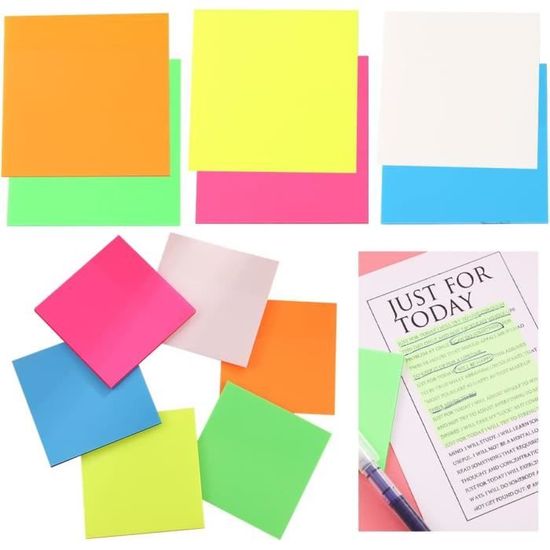 300 pièces Notes Autocollantes Transparentes,Feuillets Autocollants ...