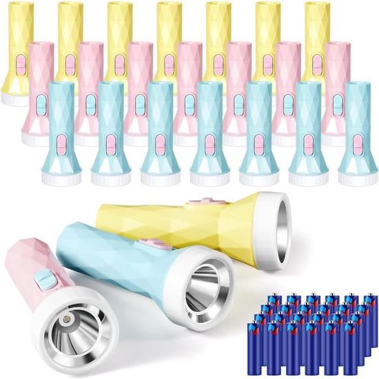 24 Lampes De Poche D'Enfants Mini Led Lampe De Poche Lampe De Nuit À ...