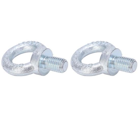 Zerone boulons en acier au carbone galvanisé 2 pièces boulons à anneau de levage boulons à œil ...