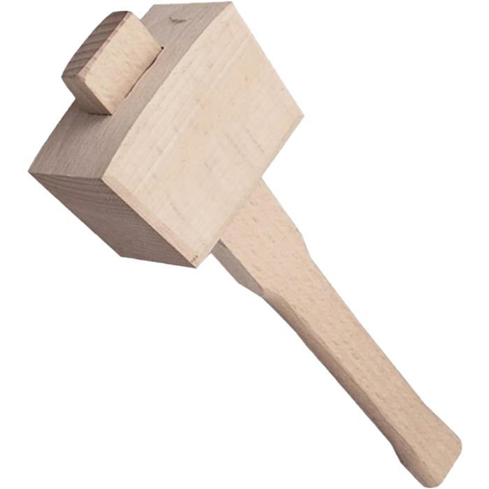 Maillet, marteau en bois, outil de menuisier maillet en hêtre pour la ...
