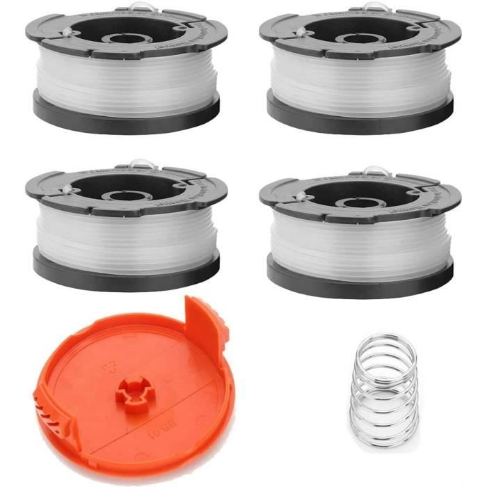 Ligne et couvercle pour débroussailleuse, 4 bobines + 1 capuchon pour ...