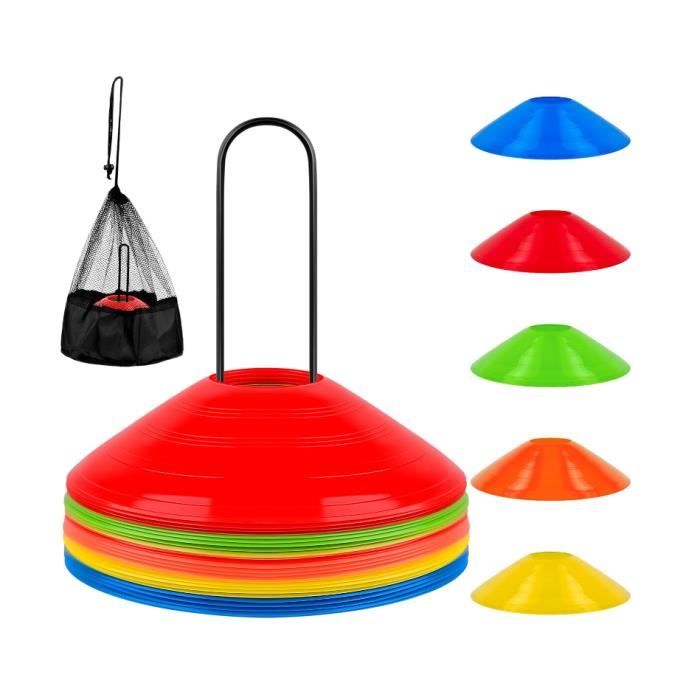 Plots de Marquage pour Football Cône, 5 Couleurs Plots Entrainement ...