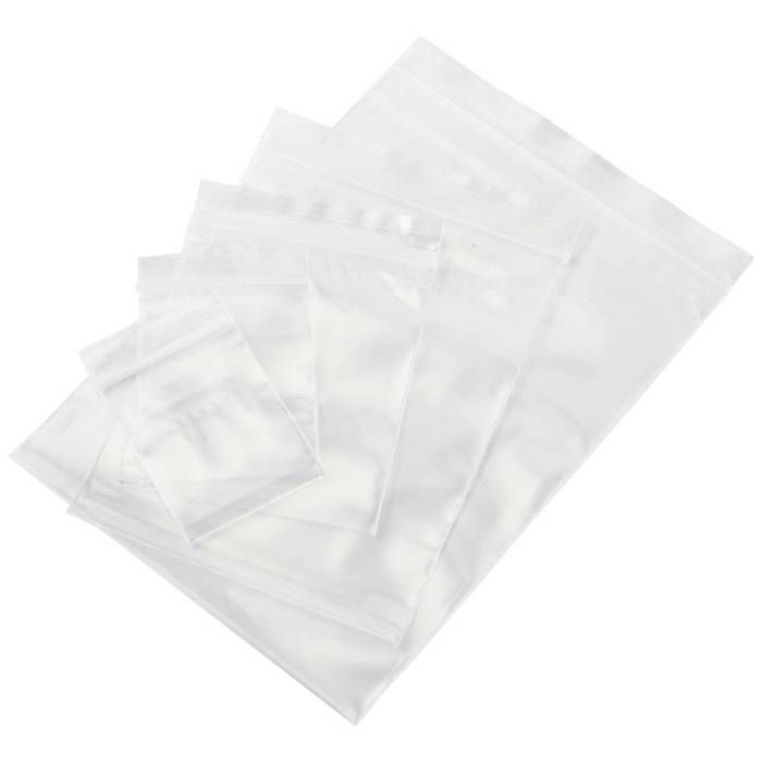 Sachet à fermeture pression sans bande d'inscription transparent ...