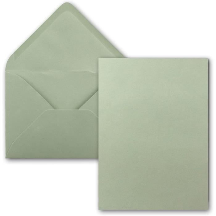 Lot de 100 cartes avec enveloppes - Cartes simples au format A5 (14,8 x ...