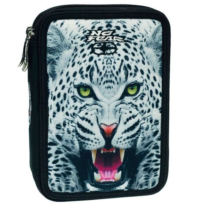 Trousse garnie - CMP - Panthère Blanche - 2 compartiments - 20 cm x 15 cm x 4 cm - Synthétique ...