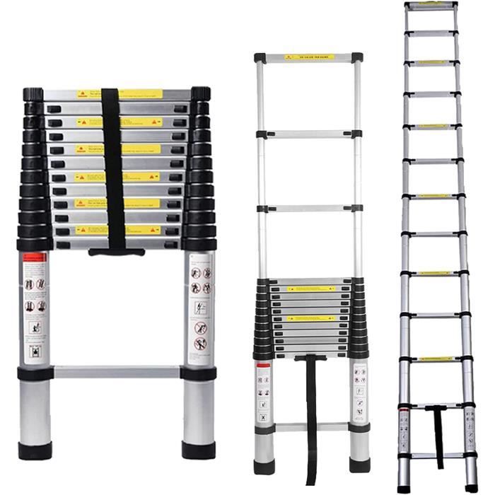 Échelle Extensible Télescopique 5M - 16.5ft Extension Escabeau ...