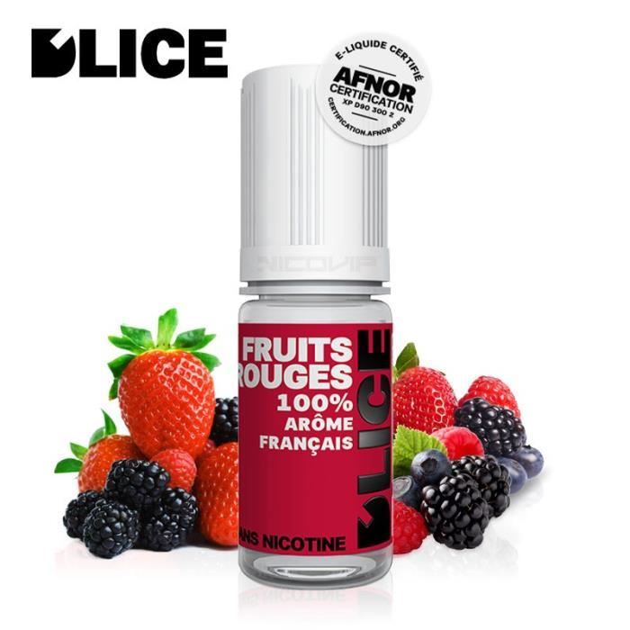 Pack 10 E-liquides D'Lice Fruits Rouges - 6mg - Cdiscount Au quotidien