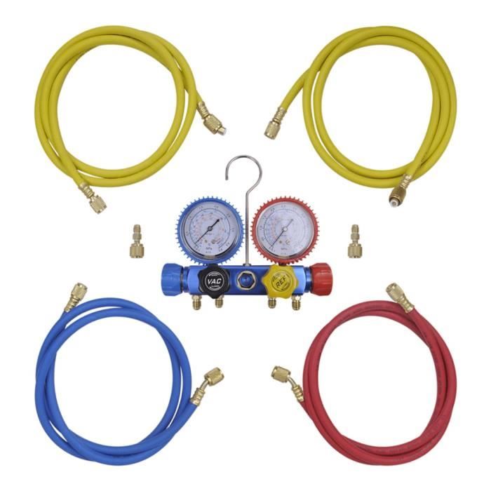 Fangming-Set manifold 4 voies avec mallette - Cdiscount Bricolage