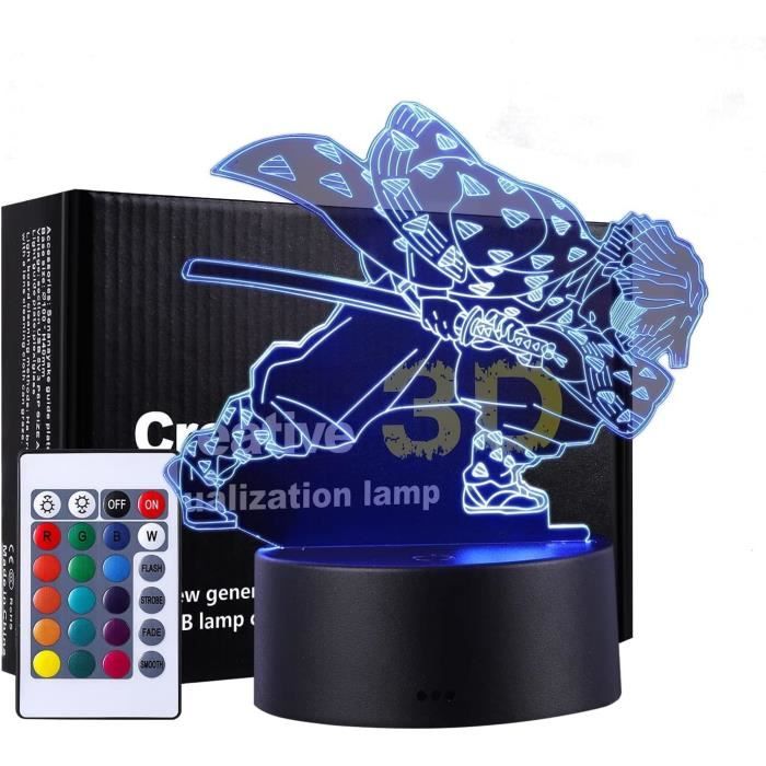 Demon Slayer Lights 3D Illusion Agatsuma Zenitsu Lamp Touch Kids Home ...