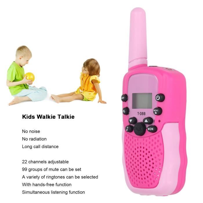 ESTINK Talkie-walkie LED pour enfants 3 pièces talkies-walkies pour ...