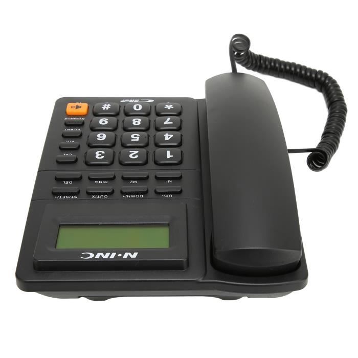 LAN Téléphone Filaire Téléphone Fixe Filaire Multifonction, Affichage De L'Identification De L ...